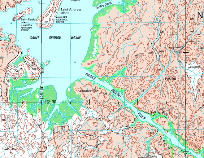 Prince Regent 1-250,000 Topographic Map - Maps, Books & Travel Guides