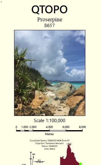 Proserpine 1-100,000 Topographic Map - Maps, Books & Travel Guides