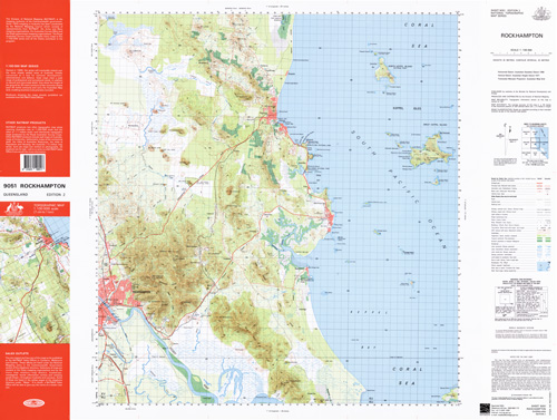 Rockhampton 1-100,000 Topographic Map - Maps, Books & Travel Guides