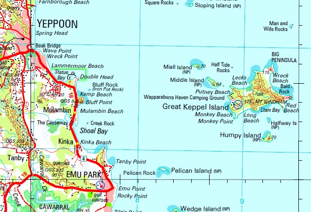 Rockhampton 1-250,000 Topographic Map - Maps, Books & Travel Guides