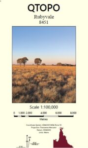 Rubyvale 1-100,000 Topographic Map - Maps, Books & Travel Guides