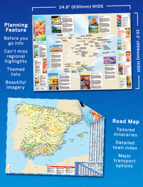 Spain Planning Map Lonely Planet - Maps, Books & Travel Guides