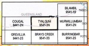Tyalgum 1-25,000 NSW Topographic Map - Maps, Books & Travel Guides
