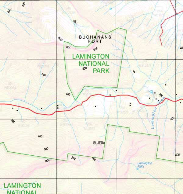 Tyalgum 1-25,000 NSW Topographic Map - Maps, Books & Travel Guides
