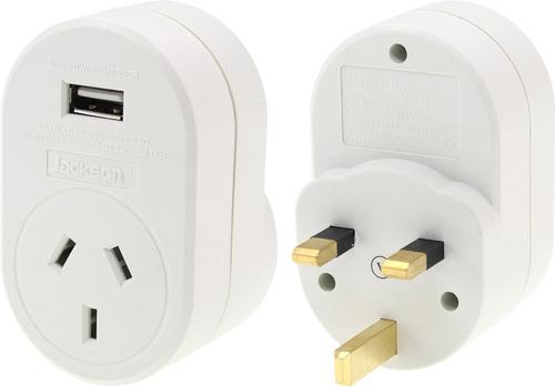 UK Hong Kong Travel Adaptor with USB Connector - Maps, Books & Travel ...