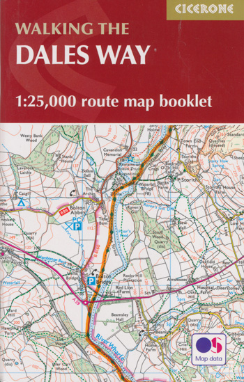 Walking the Dales Way Map Booklet Cicerone - Maps, Books & Travel Guides