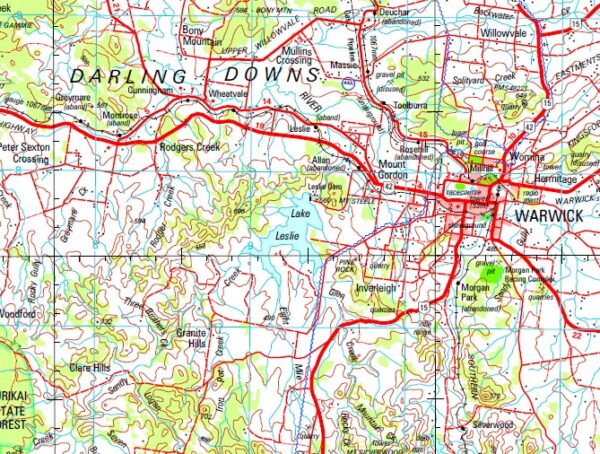 Warwick 1-250,000 Topographic Map - Maps, Books & Travel Guides