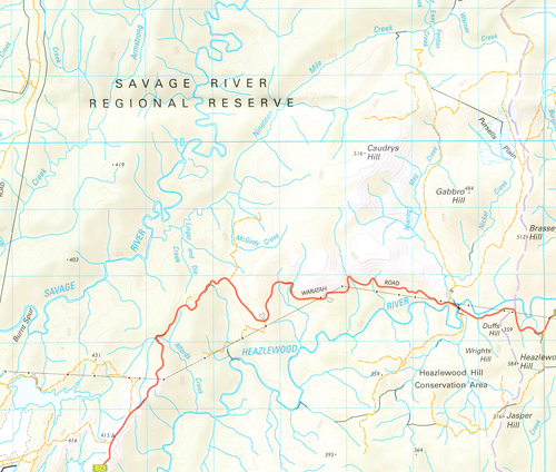 Whyte River 1-50,000 Tasmap Topographic Map - Maps, Books & Travel Guides