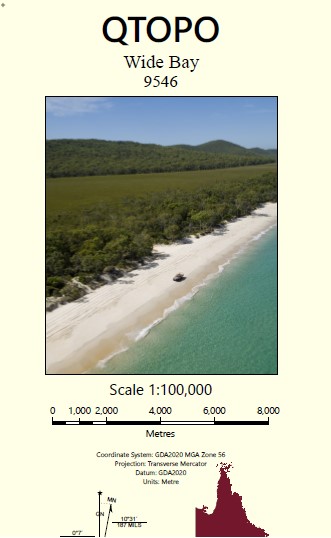 Wide Bay 1-100,000 Topographic Map - Maps, Books & Travel Guides