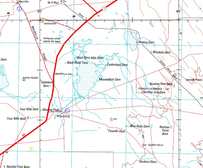 Winning Pool 1-250,000 Topographic Map - Maps, Books & Travel Guides