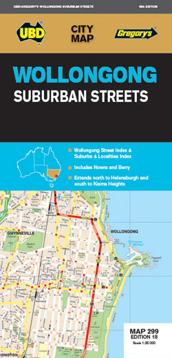Wollongong Suburban Street Map 299 UBD - Maps, Books & Travel Guides