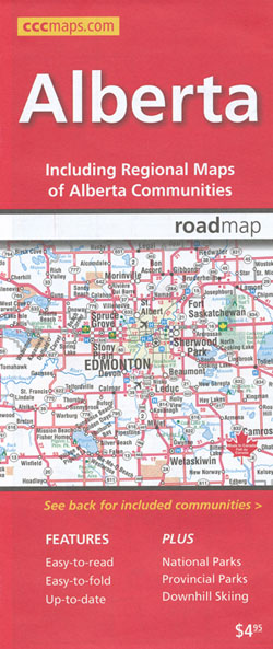 Alberta Map CCC Maps - Maps, Books & Travel Guides