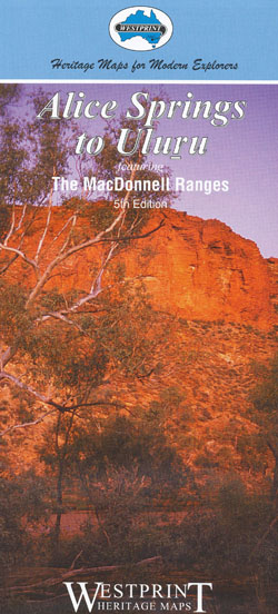Alice Springs to Uluru Map Westprint - Maps, Books & Travel Guides