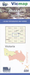 Ararat 1-50,000 scale Vicmap Topo Map 7423-S - Maps, Books & Travel Guides