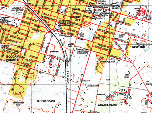 Armidale 1-25,000 NSW Topographic Map - Maps, Books & Travel Guides