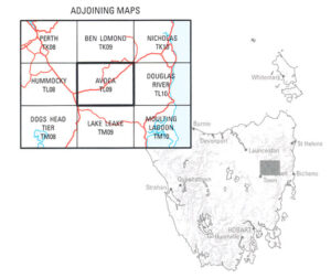 Avoca 1-50,000 Topographic Map Tasmap - Maps, Books & Travel Guides