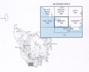 Bathurst 1-50,000 Topographic Map Tasmap - Maps, Books & Travel Guides