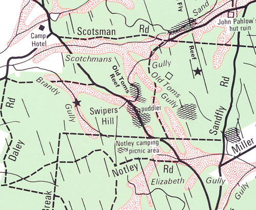 Bendigo Whipstick Gold Relic Map - Maps, Books & Travel Guides