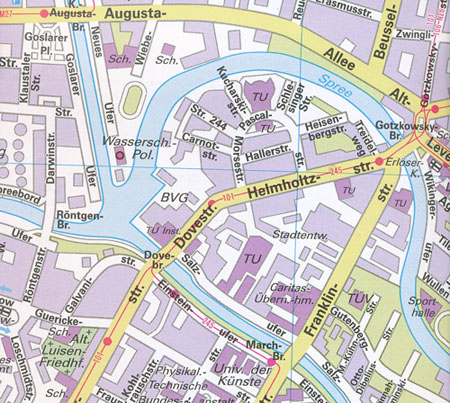 Berlin Map Hallwag - Maps, Books & Travel Guides