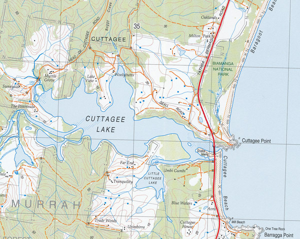 Bermagui 1-25,000 NSW Topographic Map - Maps, Books & Travel Guides