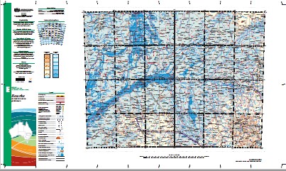 Bourke 1-1,000,000 Topographic Map Geoscience Australia - Maps, Books ...