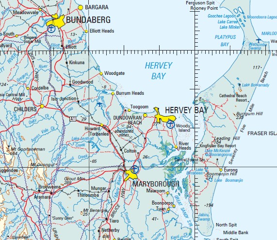 Brisbane 1-1,000,000 Topographic Map Geoscience Australia - Maps, Books ...