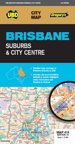 Brisbane City and Suburban 418 10 Edition UBD - Maps, Books & Travel Guides