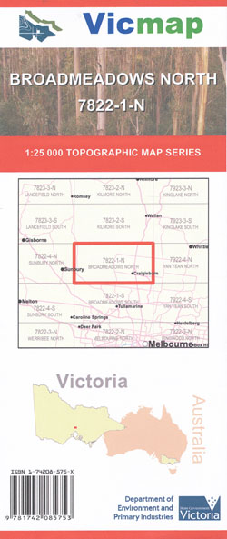 Broadmeadows North 1-25,000 Vicmap - Maps, Books & Travel Guides