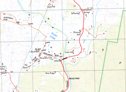 Brogo 1-25,000 NSW Topographic Map - Maps, Books & Travel Guides