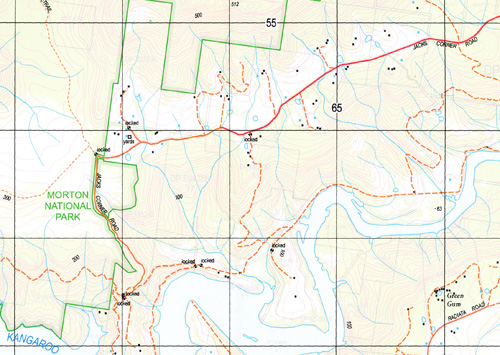 Bundanoon 1-25,000 NSW Topographic Map - Maps, Books & Travel Guides