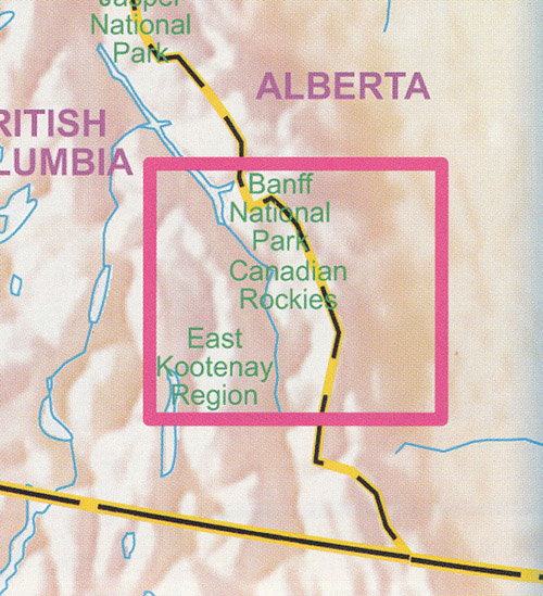 Canadian Rockies Map 82 N&K ITMB - Maps, Books & Travel Guides