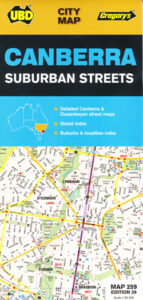 Canberra Suburban Streets Map 259 UBD Gregorys - Maps, Books & Travel ...