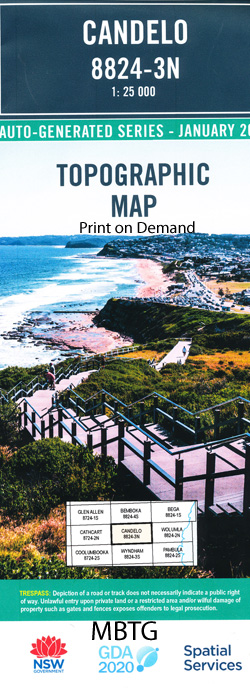 Candelo 1-25,000 NSW Topographic Map - Maps, Books & Travel Guides
