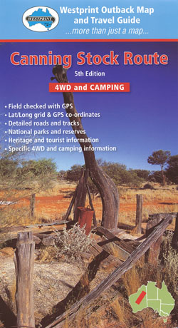 Canning Stock Route Map Westprint - Maps, Books & Travel Guides
