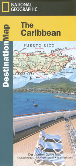 Carribean Map National Geographic Folded - Maps, Books & Travel Guides