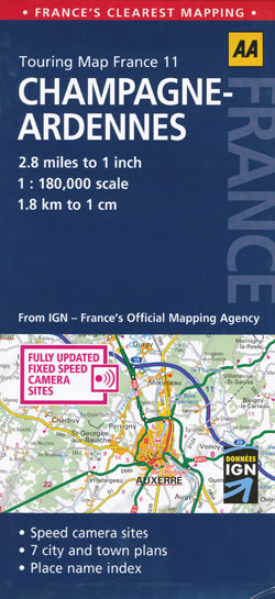Champagne Ardennes Map 11 AA - Maps, Books & Travel Guides