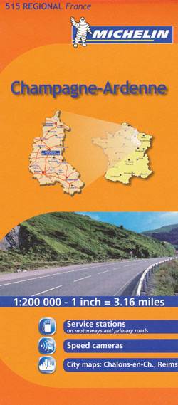 Champagne Ardenne Map 515 Michelin - Maps, Books & Travel Guides