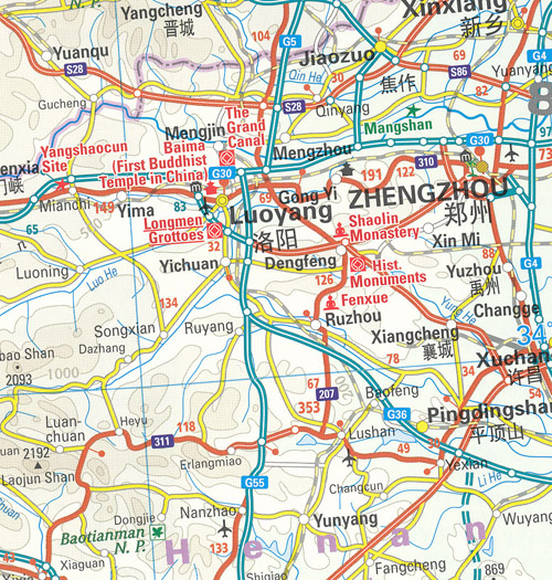 China West Map Reise - Maps, Books & Travel Guides