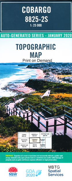 Cobargo 1-25,000 NSW Topographic Map - Maps, Books & Travel Guides
