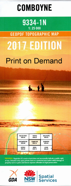 Comboyne 1-25,000 NSW Topographic Map - Maps, Books & Travel Guides