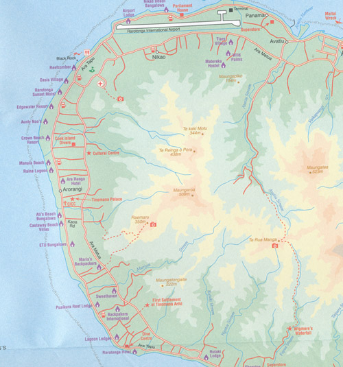 Cook Islands Map ITMB - Maps, Books & Travel Guides
