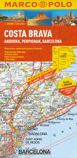 Costa Brava Map Marco Polo - Maps, Books & Travel Guides