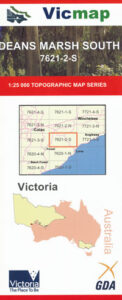 Deans Marsh South 1-25,000 Vicmap Topo Map 76212-S - Maps, Books ...
