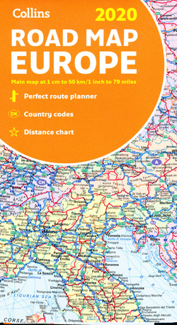 Europe Road Map 2020 Collins - Maps, Books & Travel Guides