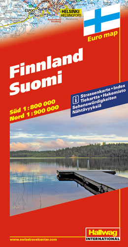 Finland Map Hallwag - Maps, Books & Travel Guides