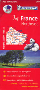 France Northeast Map 707 Michelin - Maps, Books & Travel Guides