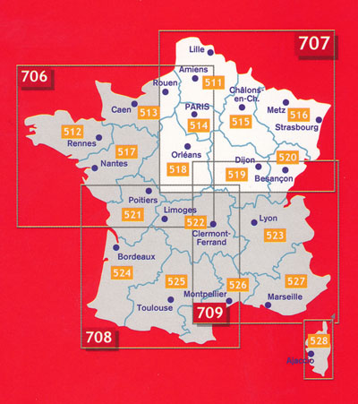 France Northeast Map 707 Michelin - Maps, Books & Travel Guides
