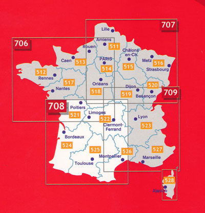 France Southwest Map 708 Michelin - Maps, Books & Travel Guides