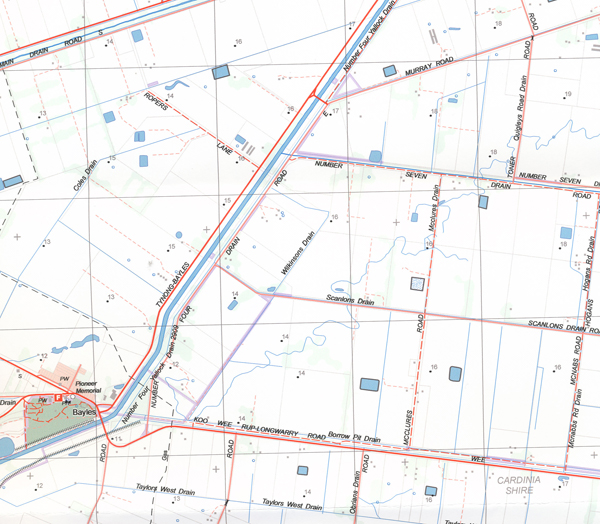 Garfield South 1-25,000 Vicmap - Maps, Books & Travel Guides