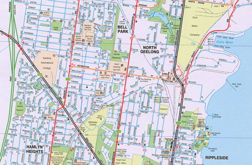 Geelong Suburban Streets Map 385 14th Edition UBD - Maps, Books ...